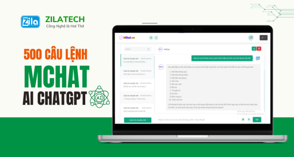 500+ Câu Lệnh Dùng Để Tạo Content Đỉnh Cao Với MChat – AI Content ChatGPT - ZilaTech